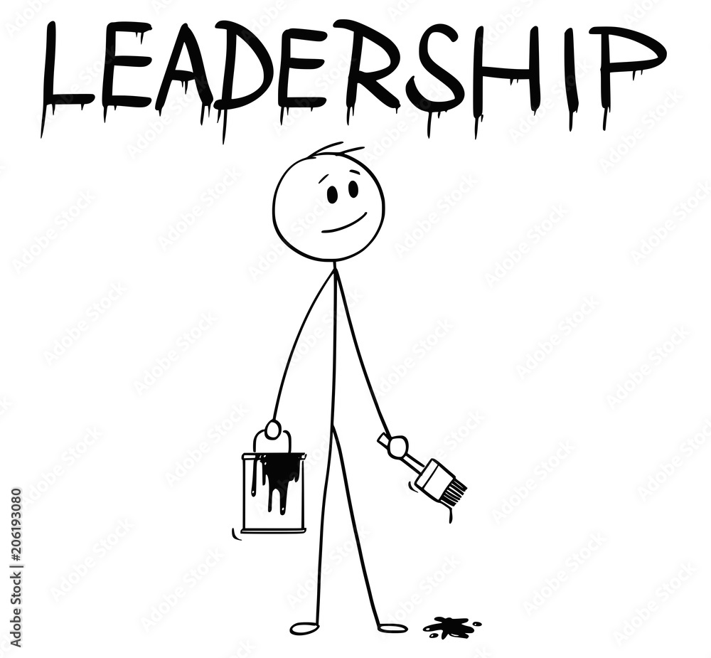 Cartoon stick man drawing conceptual illustration of businessman with ...