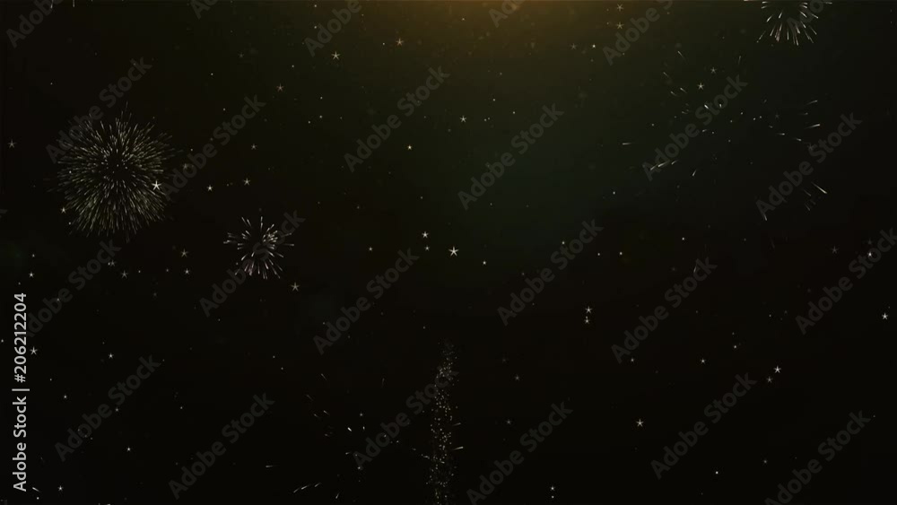 Congratulations Greeting Card text Reveal from Golden Firework ...