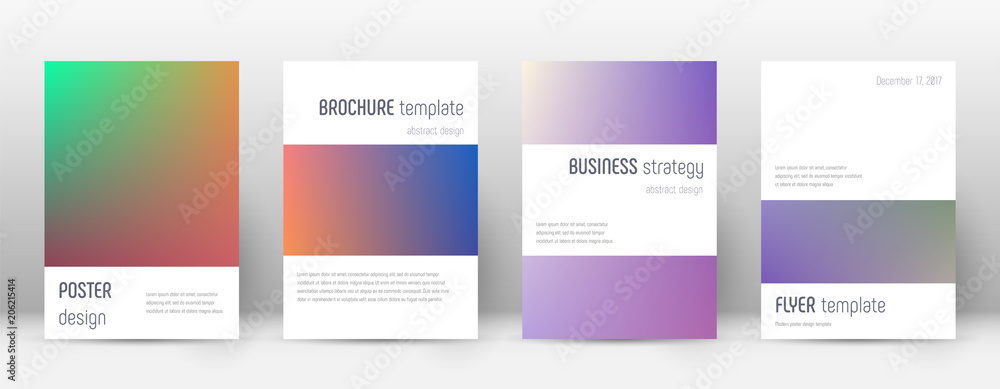 Flyer layout. Minimalistic decent template for Brochure, Annual Report ...