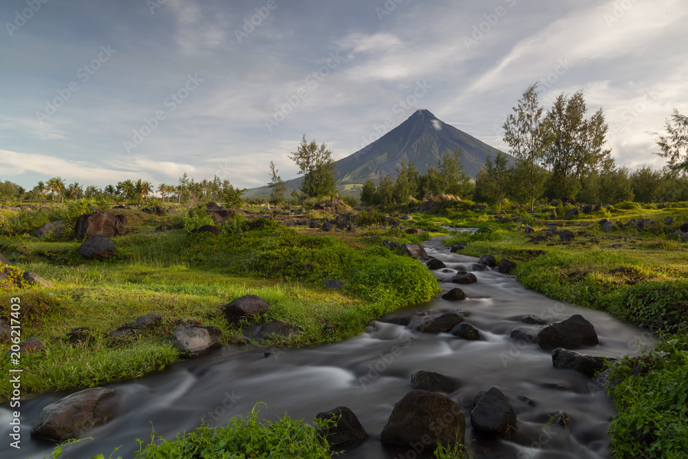 Majestic Mayon Volcano Stock Photo | Adobe Stock