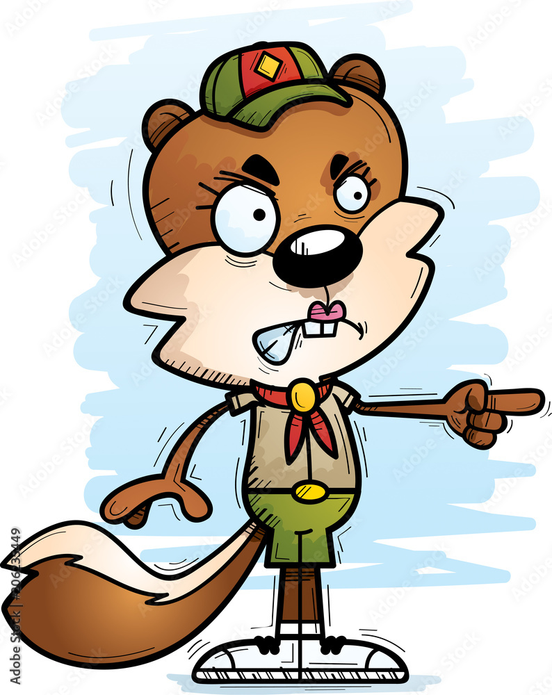 Angry Squirrel Cartoon