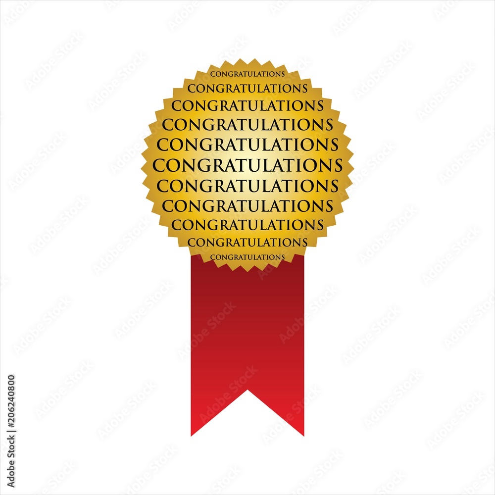 Congratulations stamp business icon logo Stock Vector | Adobe Stock