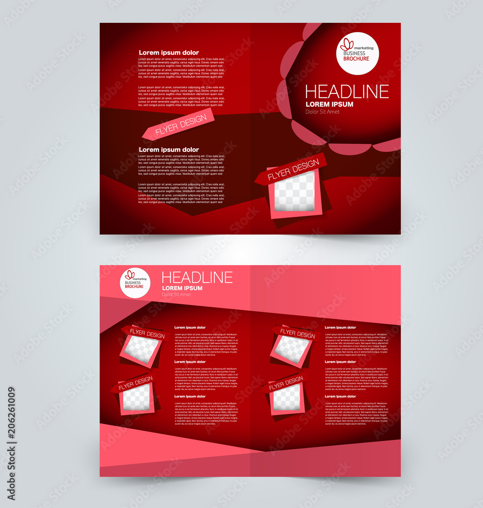 Business Flyer Background Red