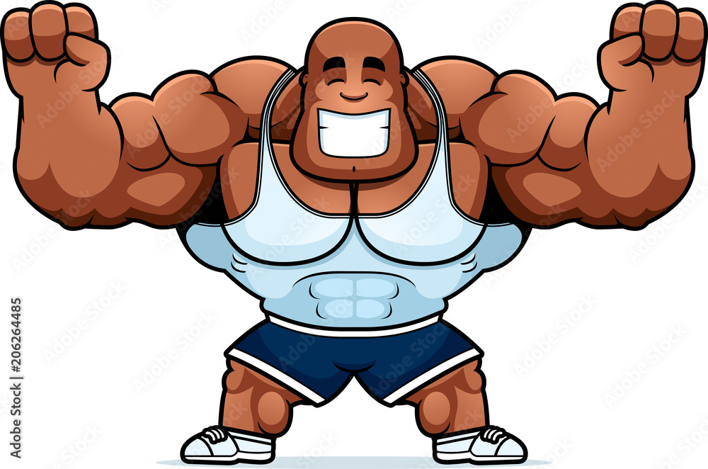 Cartoon Trainer Celebrating Stock Vector | Adobe Stock