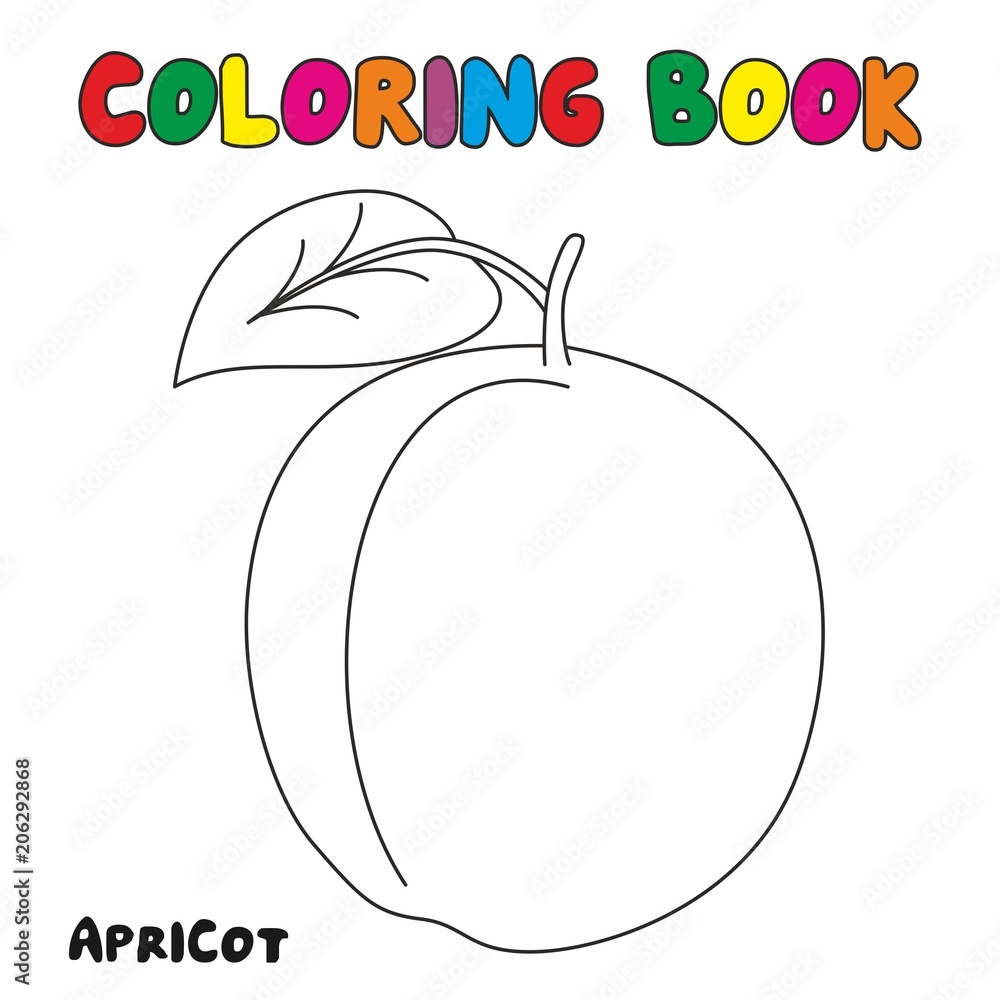 Apricot Coloring Page