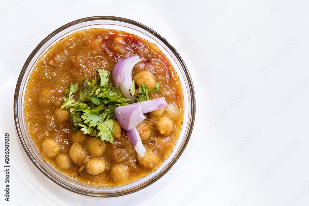 Delicious Chole Bhature ( spicy white Chick Peas) Indian Punjabi ...