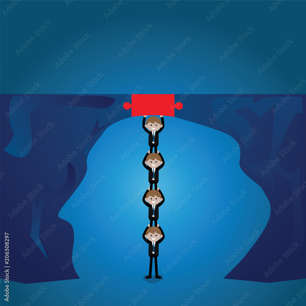 Bridging The Gap Stock Vector | Adobe Stock