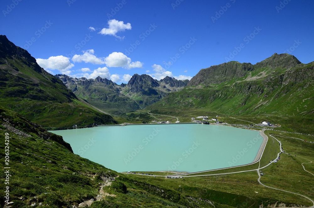 Silvretta Stausee im Montafon, Oesterreich Stock Photo | Adobe Stock