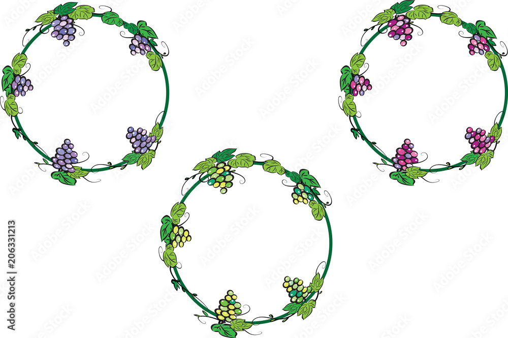 grapes background design Stock Vector | Adobe Stock