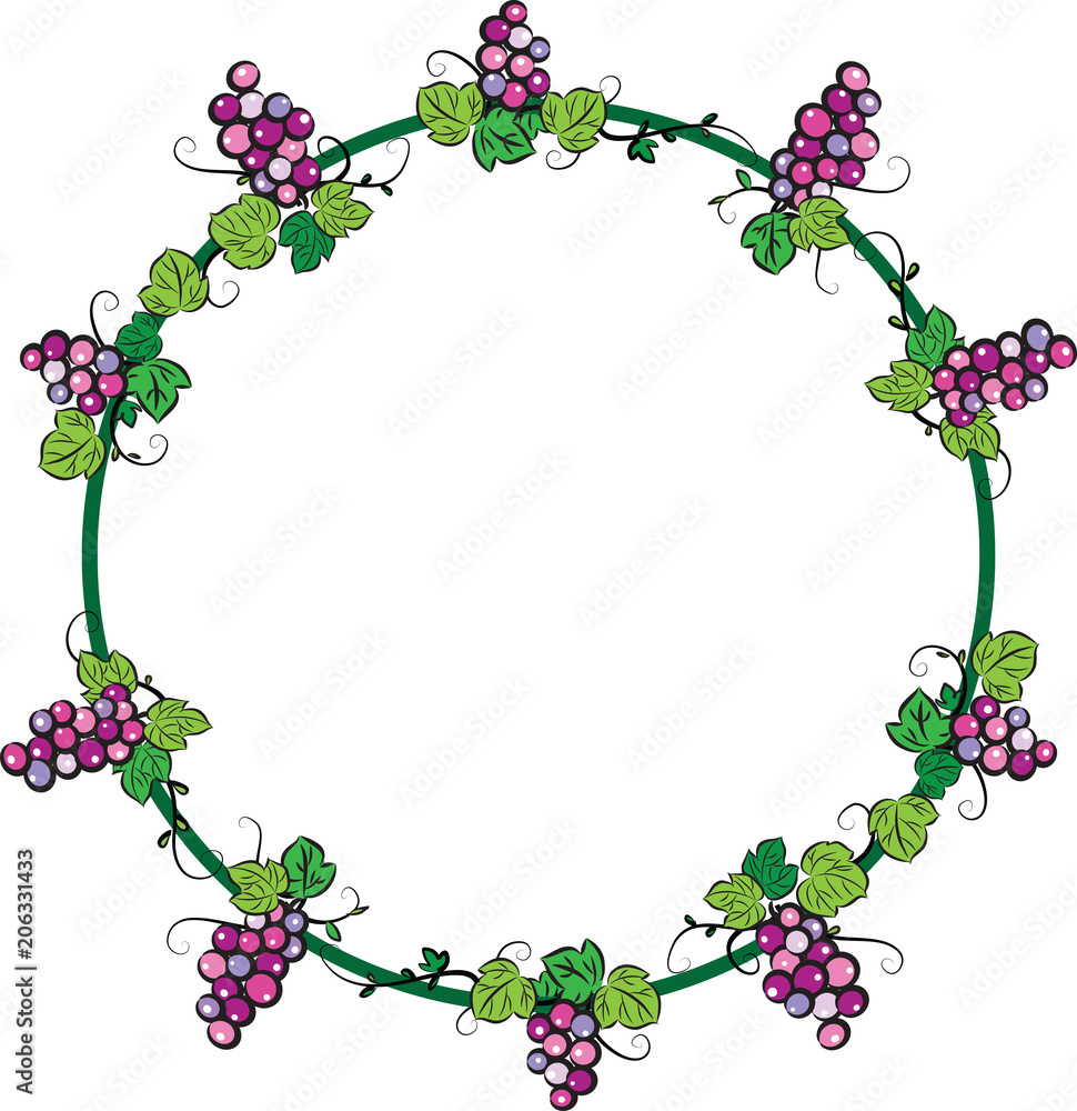 grapes background design Stock Vector | Adobe Stock