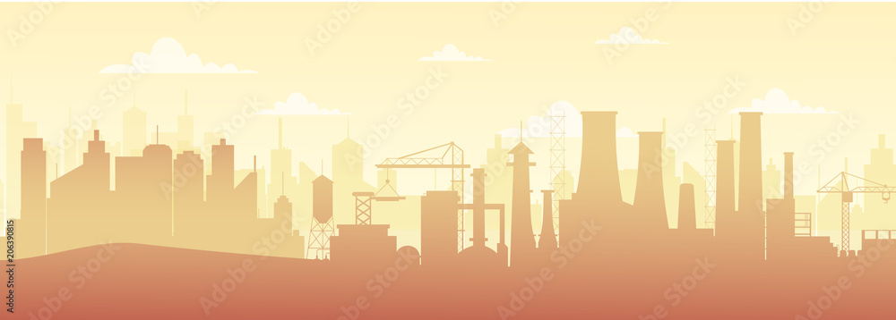 Industrial Skyline Vector