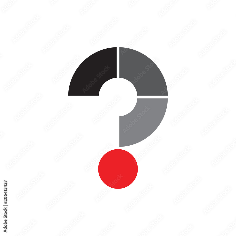 QUESTION MARK logo Stock Vector | Adobe Stock
