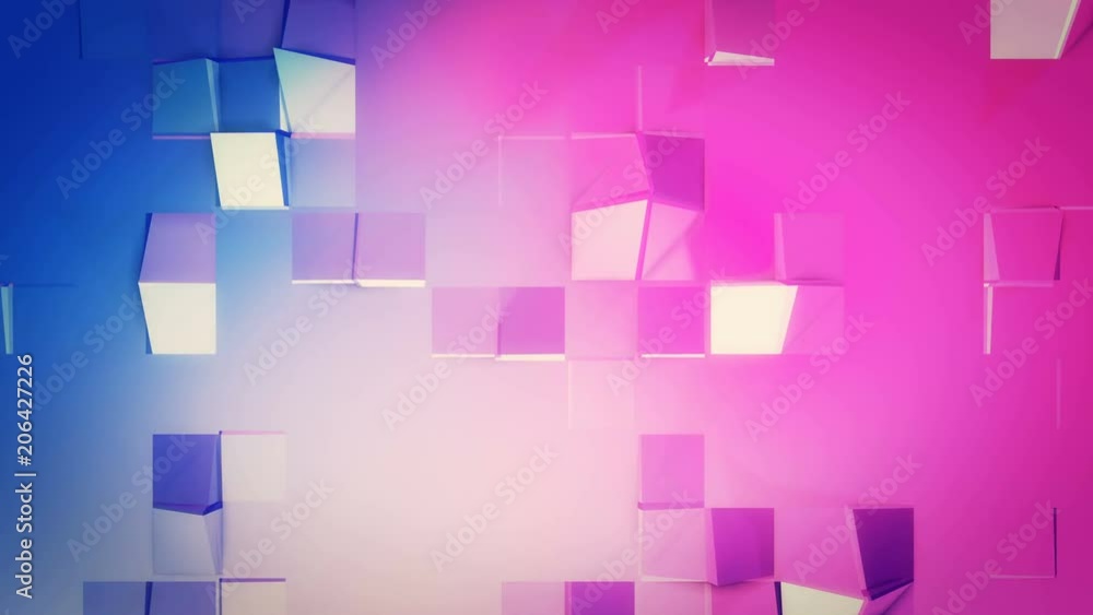 4k clean low poly animated background in loop. Seamless 3d animation in ...