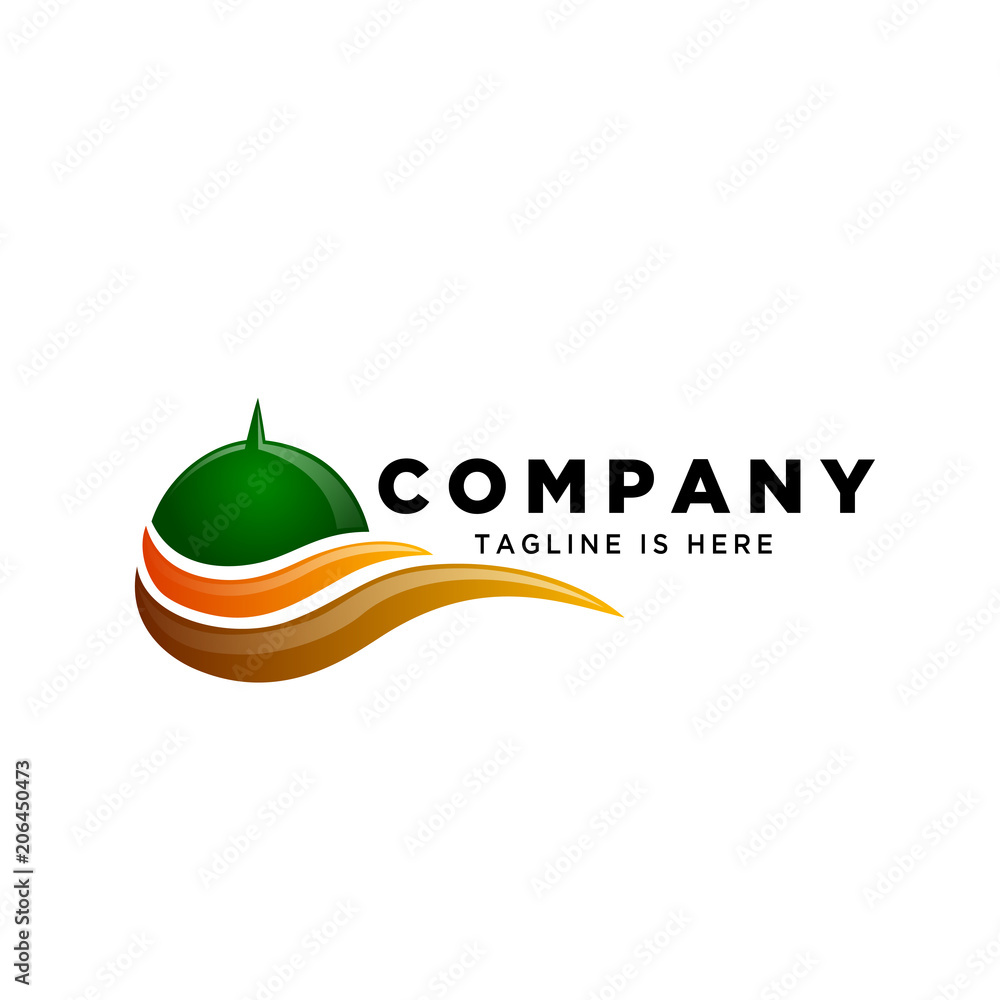 muslim's company logo Stock Vector | Adobe Stock