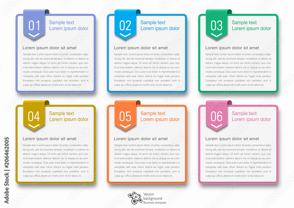 Infographics Web Banner & Label Design Stock Vector | Adobe Stock