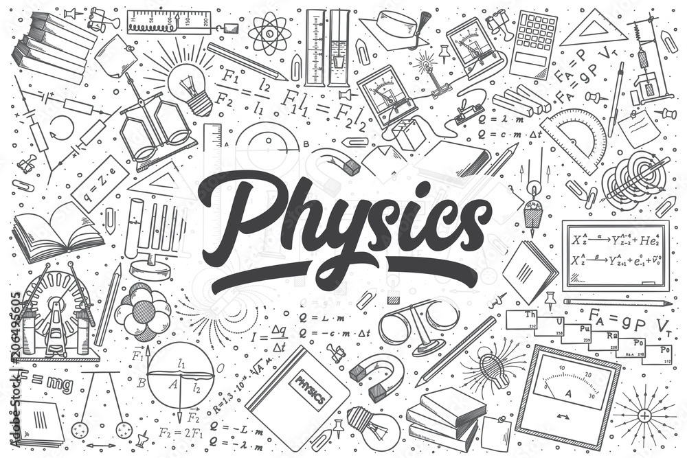 Hand Drawn Physics Vector Doodle Set Stock Vector Adobe Stock Hand Drawn Physics Vector Doodle Set Stock Vector Adobe Stock