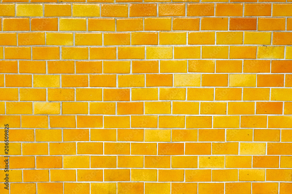 yellow brick wall texture background Stock Photo | Adobe Stock