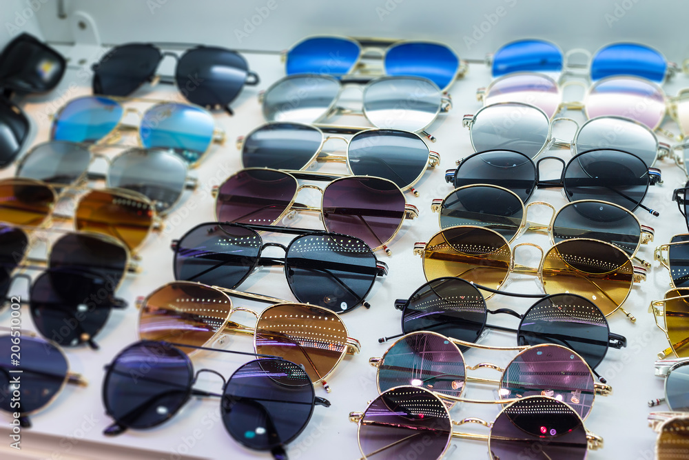 Sunglass shop with glasses and different apparel for peoples eyes to ...