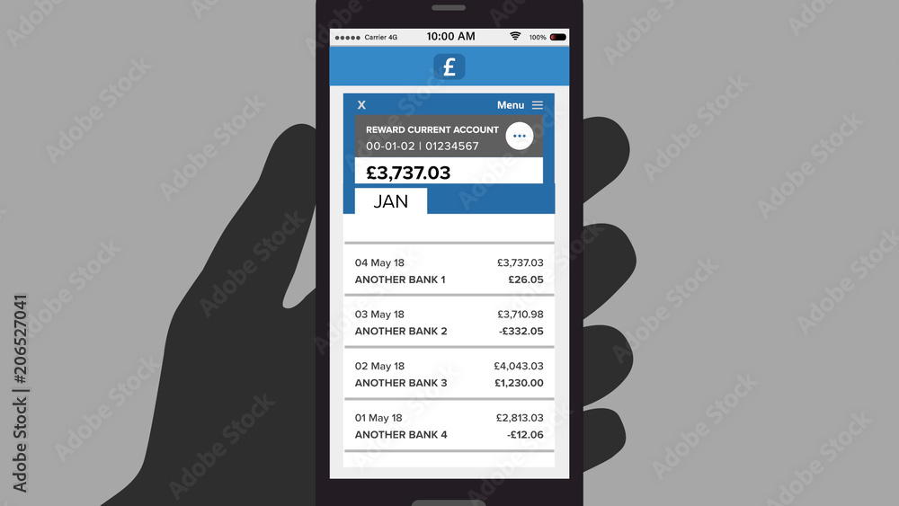 Smart Phone Banking App Animation Stock Template | Adobe Stock