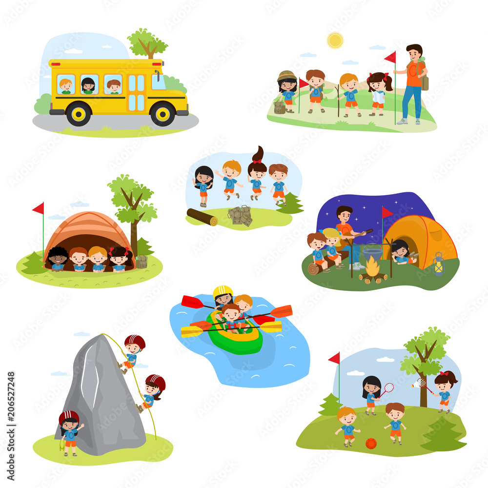 Summer Day Camp Clip Art