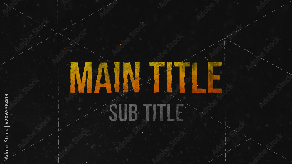Dusty Grunge Title Stock Template | Adobe Stock