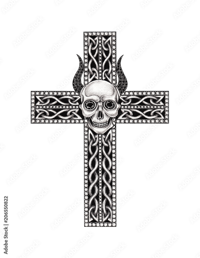 Skull And Cross Drawings