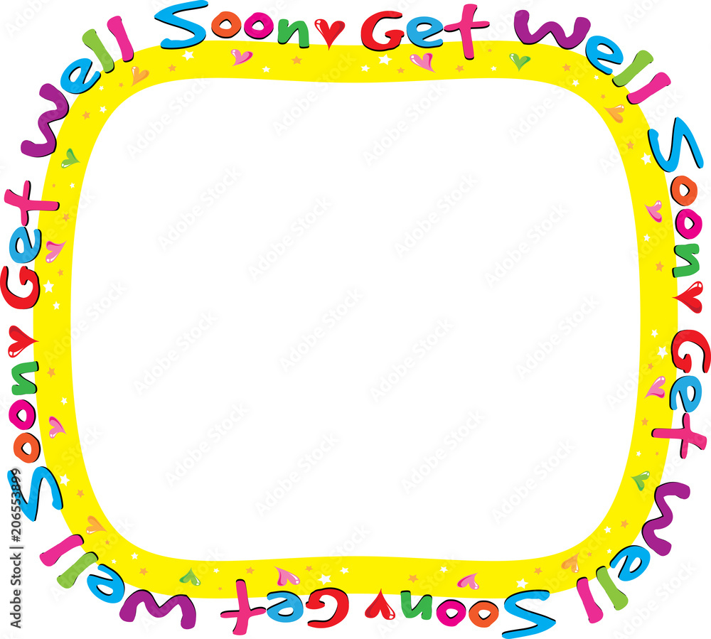 get well soon Stock Vector | Adobe Stock
