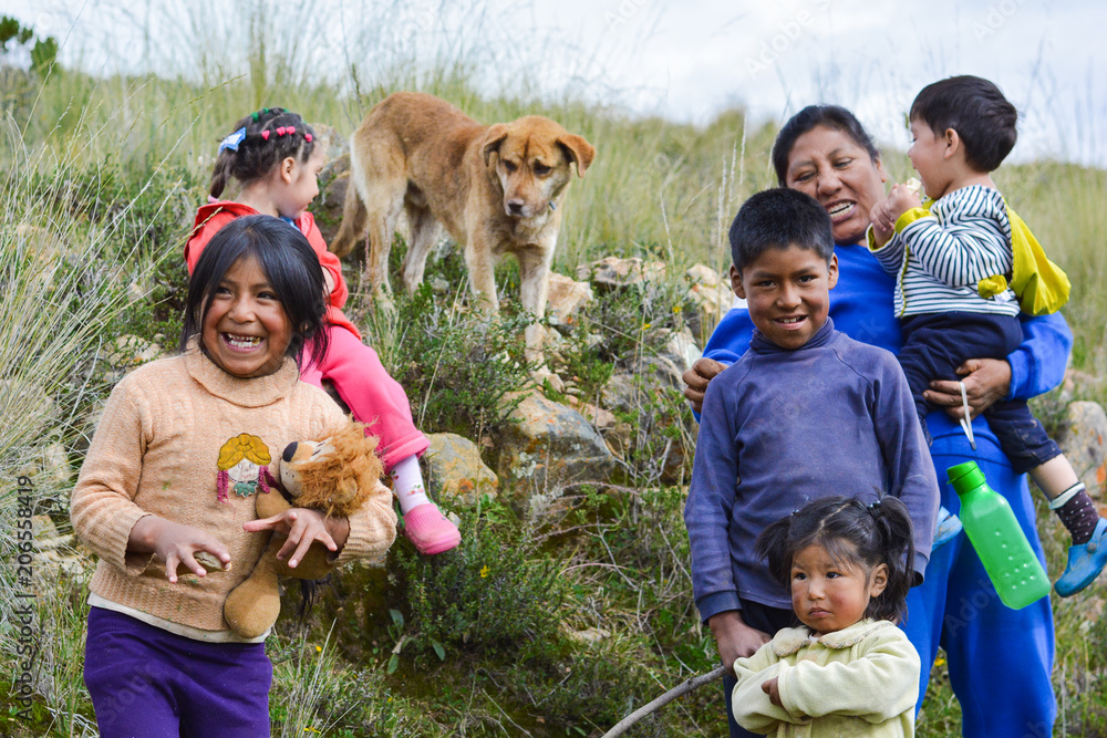 Happy Native American Family