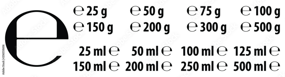 Estimated e sign (e-mark) with correct dimensions as per EU Directive ...