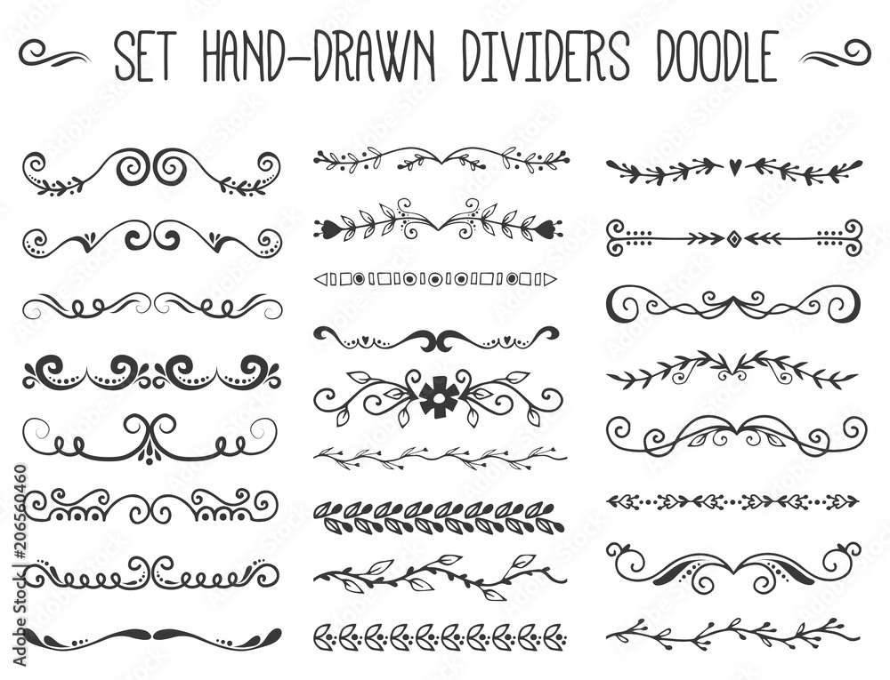 Text separator decoratice divider book typography ornament design ...