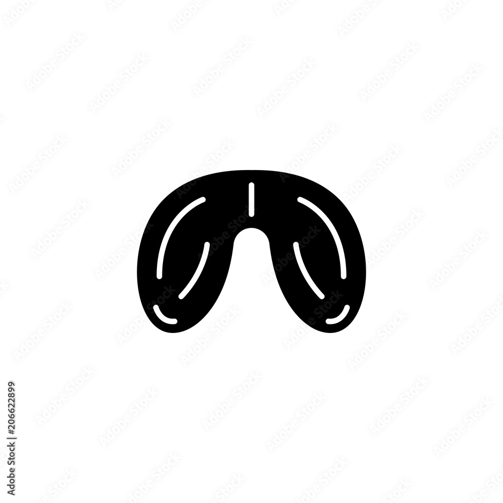 Testicles black icon concept. Testicles flat vector symbol, sign ...
