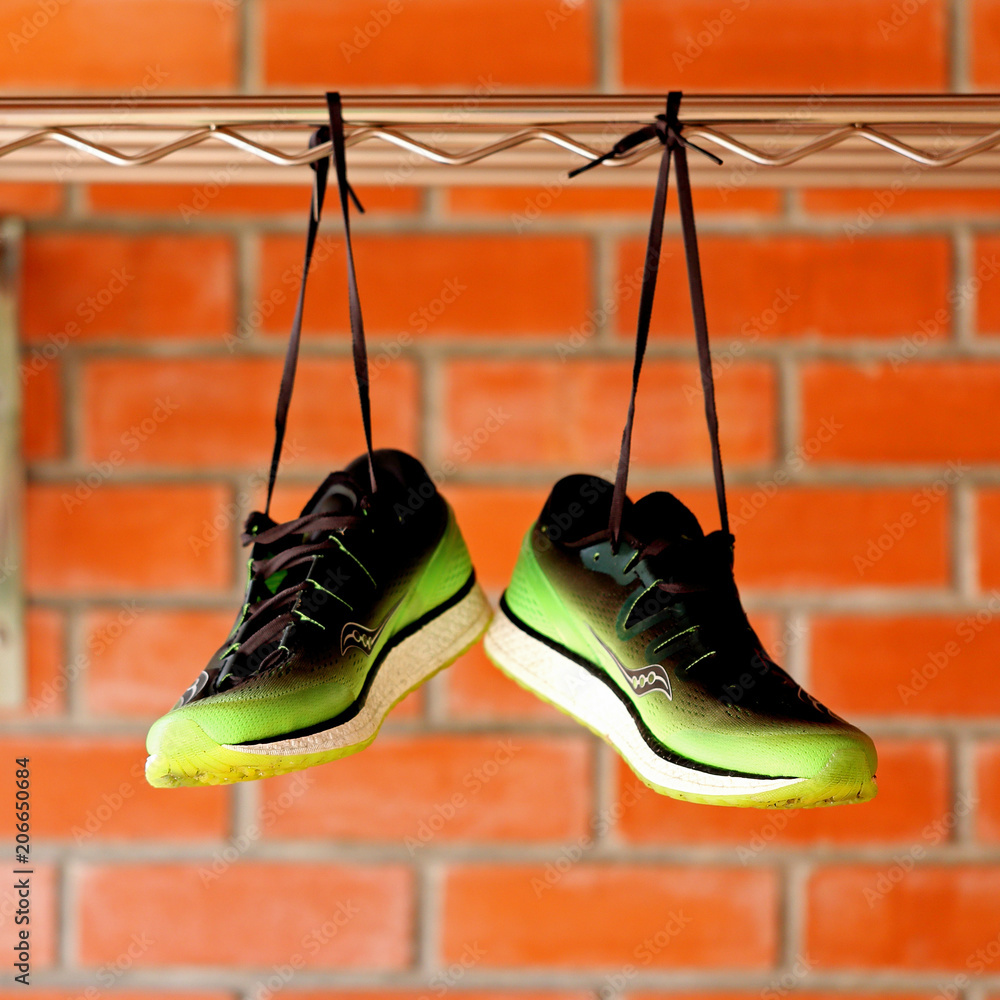 Running Shoes Hanging