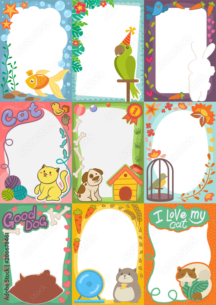 Baby Animal Page Border