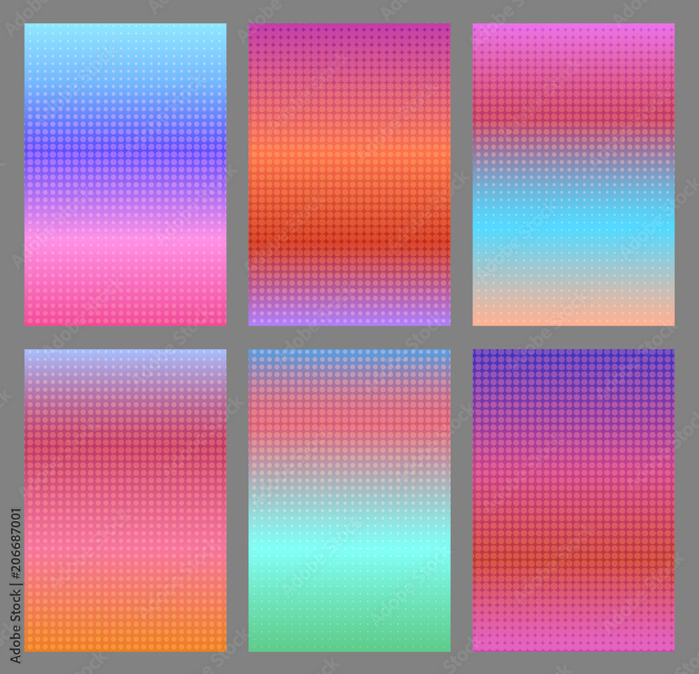 Abstract dotted pink and blue gradients for smartphone screen ...