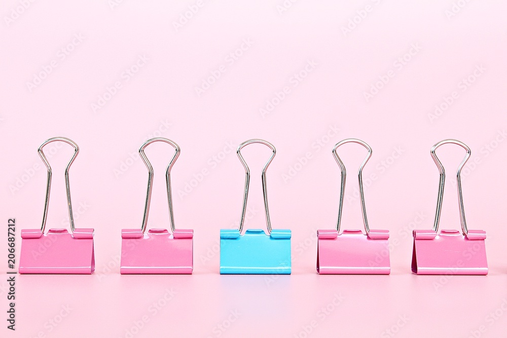 Business, office supplies, leadership, unique, individuality or think ...