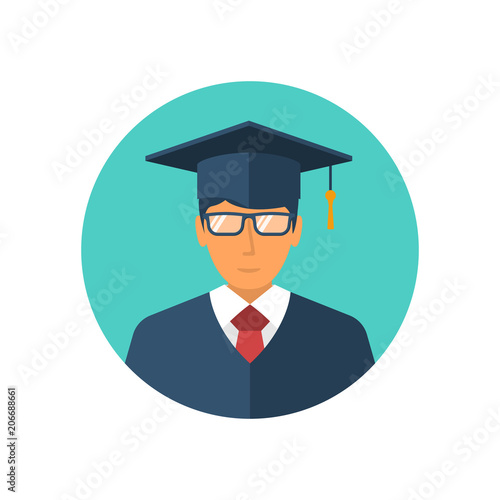 Flat Student Icon