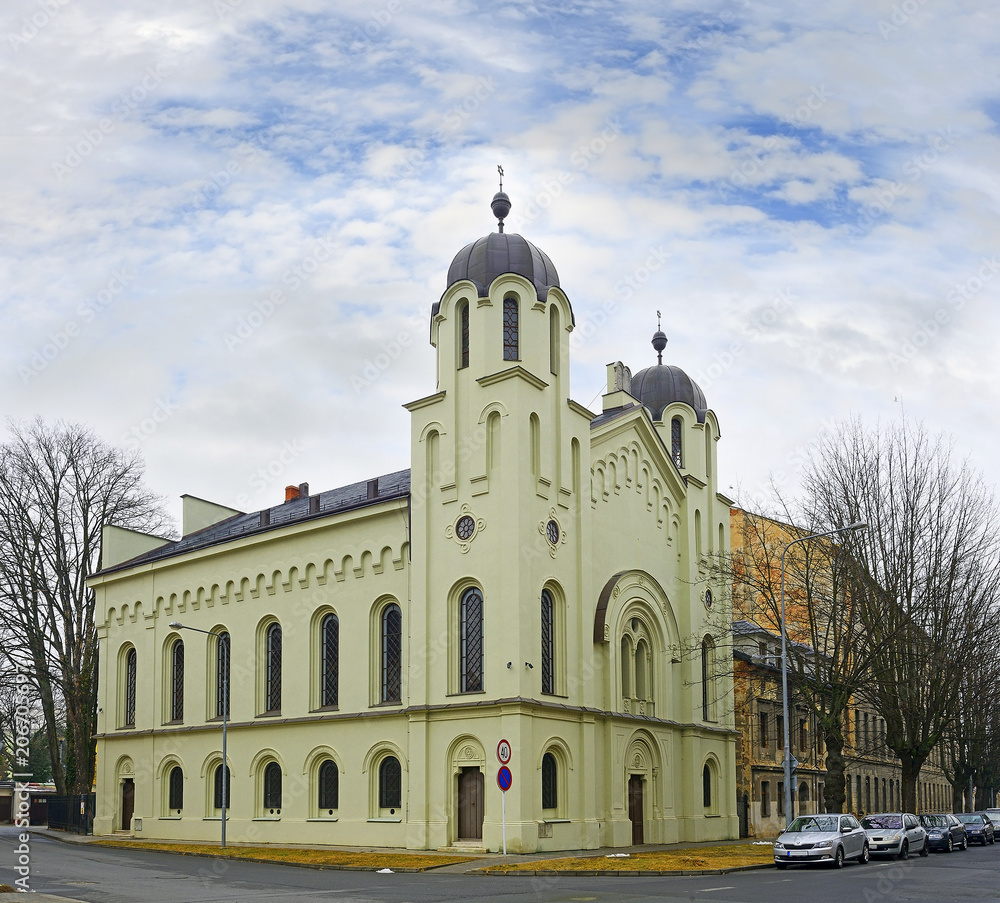 The Krnov Synagogue also called the temple, was built in 1871. The ...