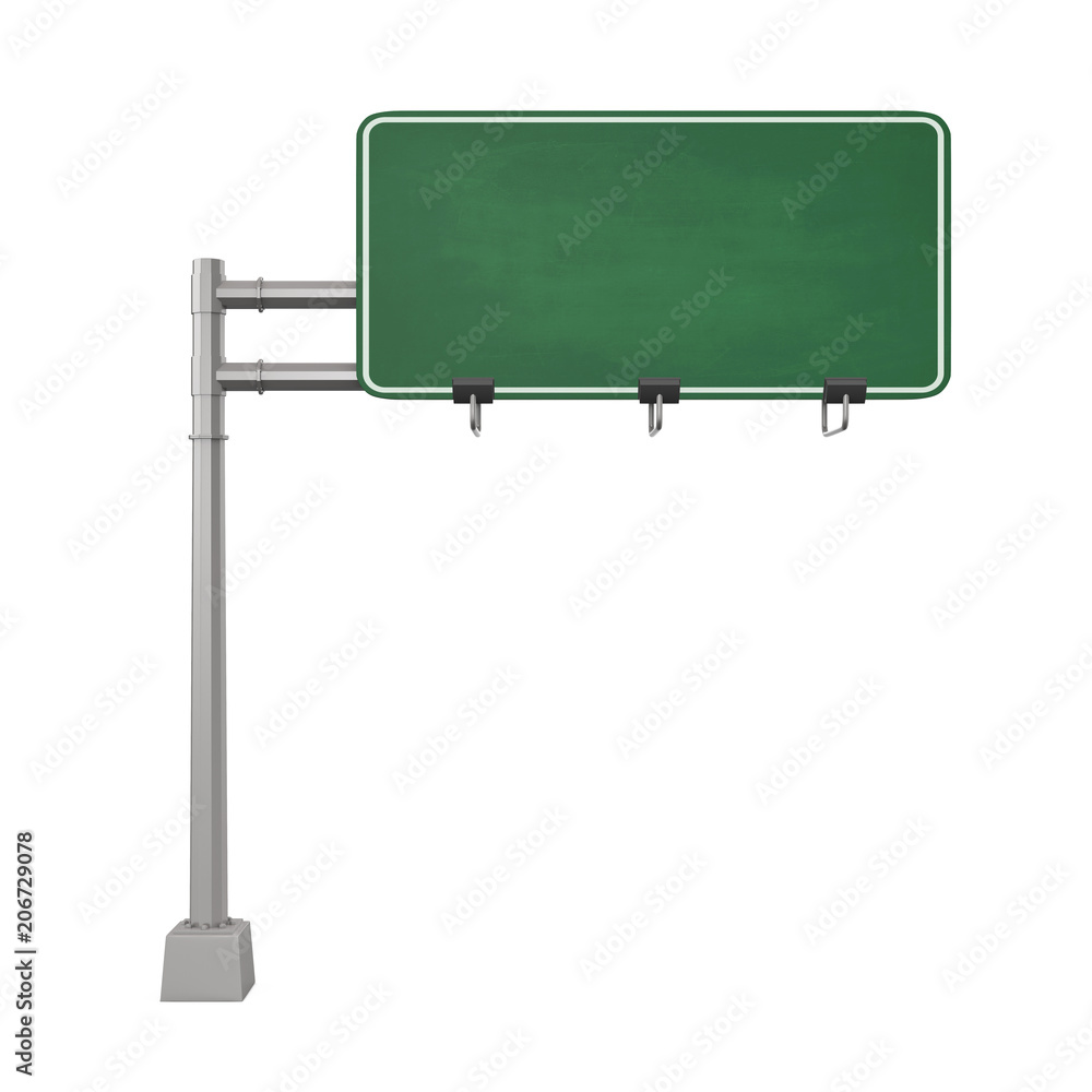Blank Freeway Sign Stock Illustration | Adobe Stock