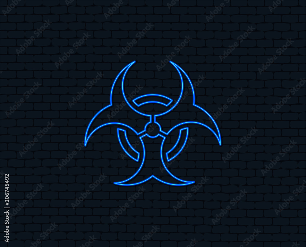 Biohazard Sign Blue