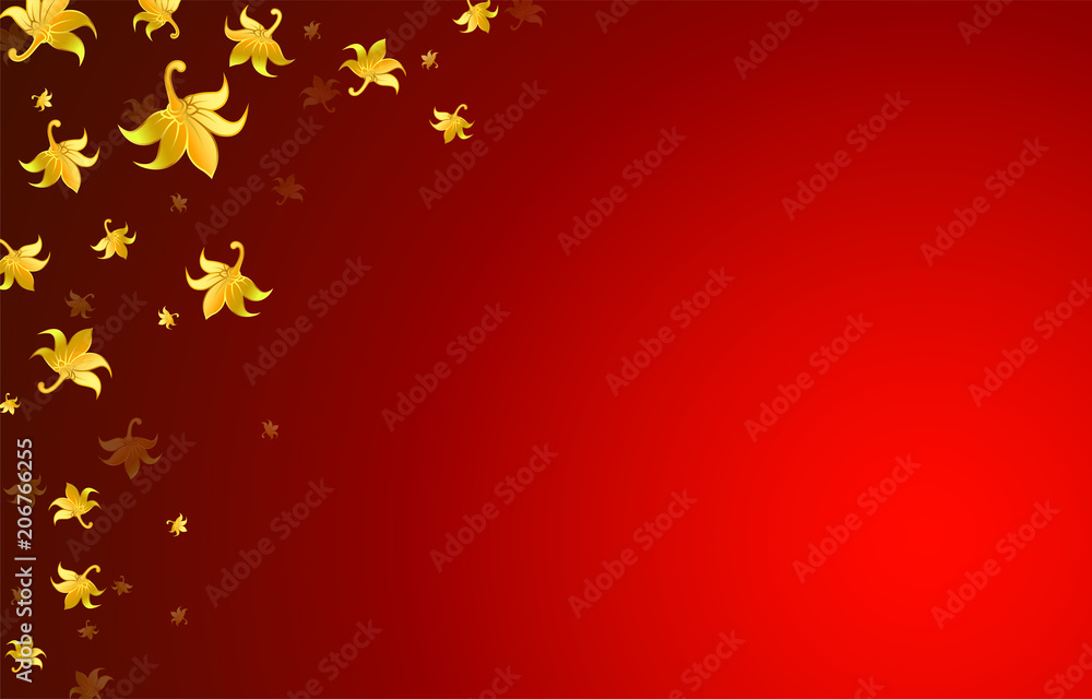 beautiful pattern thai style on red background, luxury design wallpaper ...