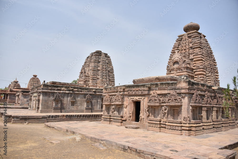 Chalukyan Hindu temples Navabrahma and Jogulamba temple, Alampur ...