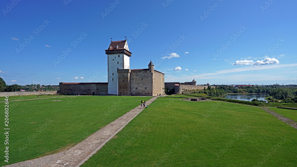 Narva Castle, also called Hermann Castle is a medieval fortress on the ...