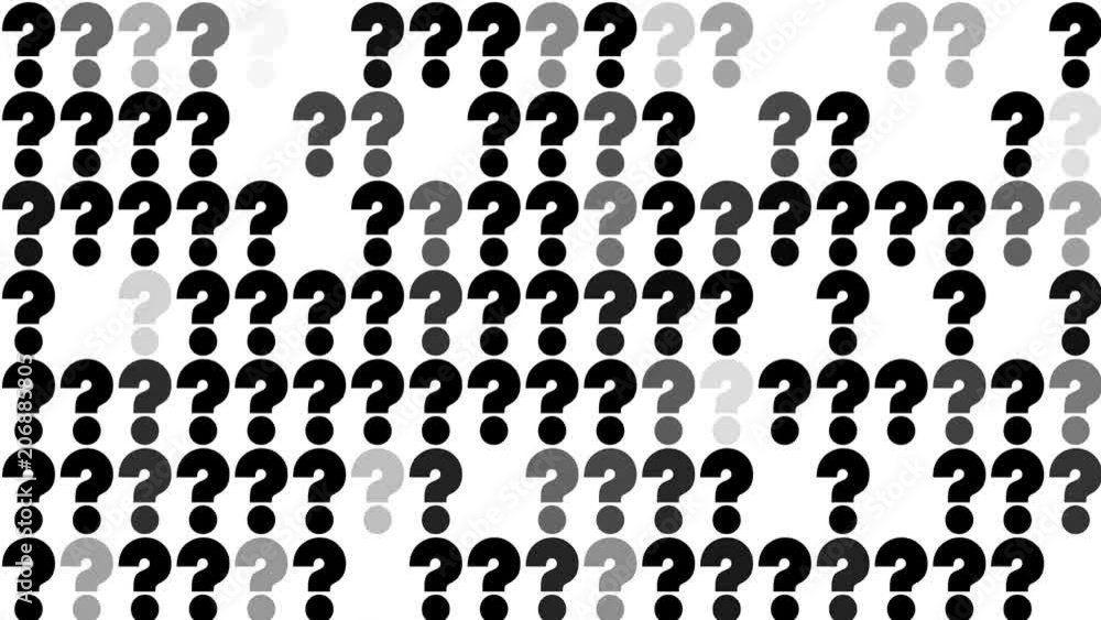 Many question marks blinking seamless loop animation background new ...