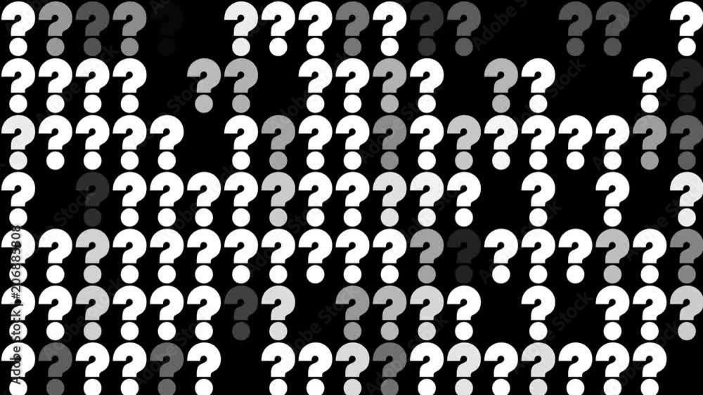 Many question marks blinking seamless loop animation background new ...