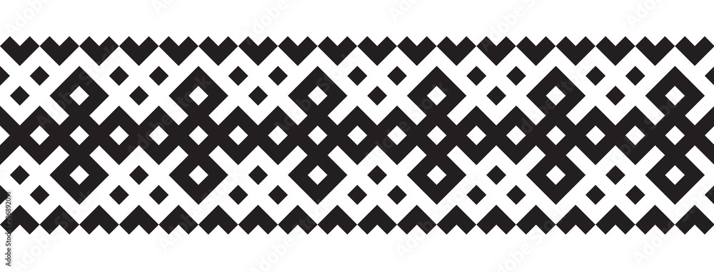 Geometric pattern in ethnic style seamless pattern Stock Vector | Adobe ...