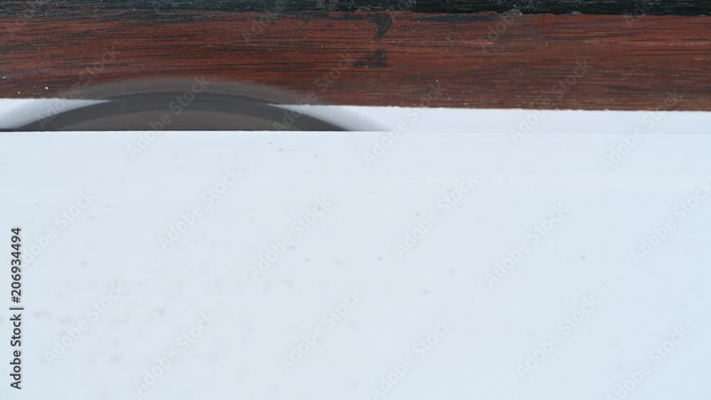 Carpenter at work. Old Chinese carpenter and wood worker cutting ...