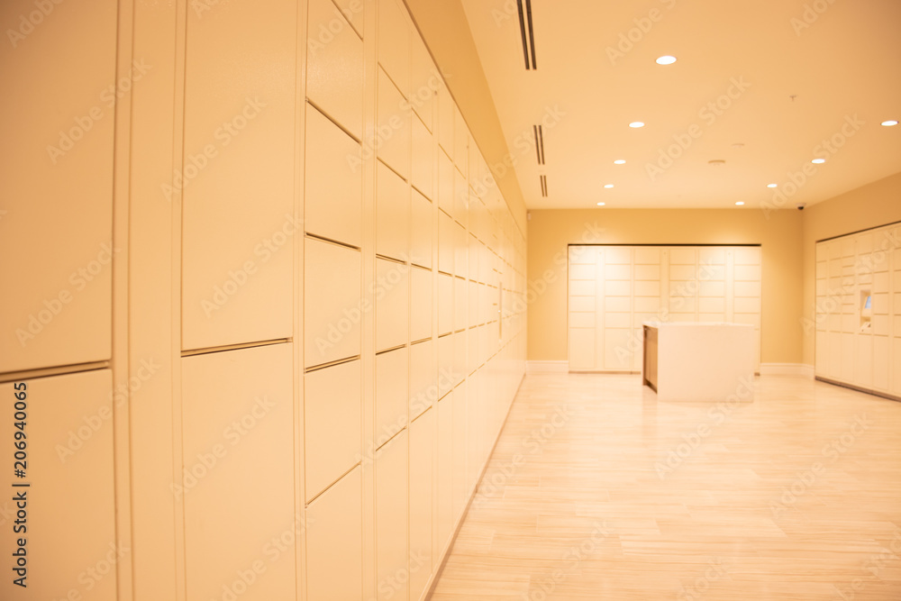 Parcel room, locker room, safe room Stock Photo | Adobe Stock