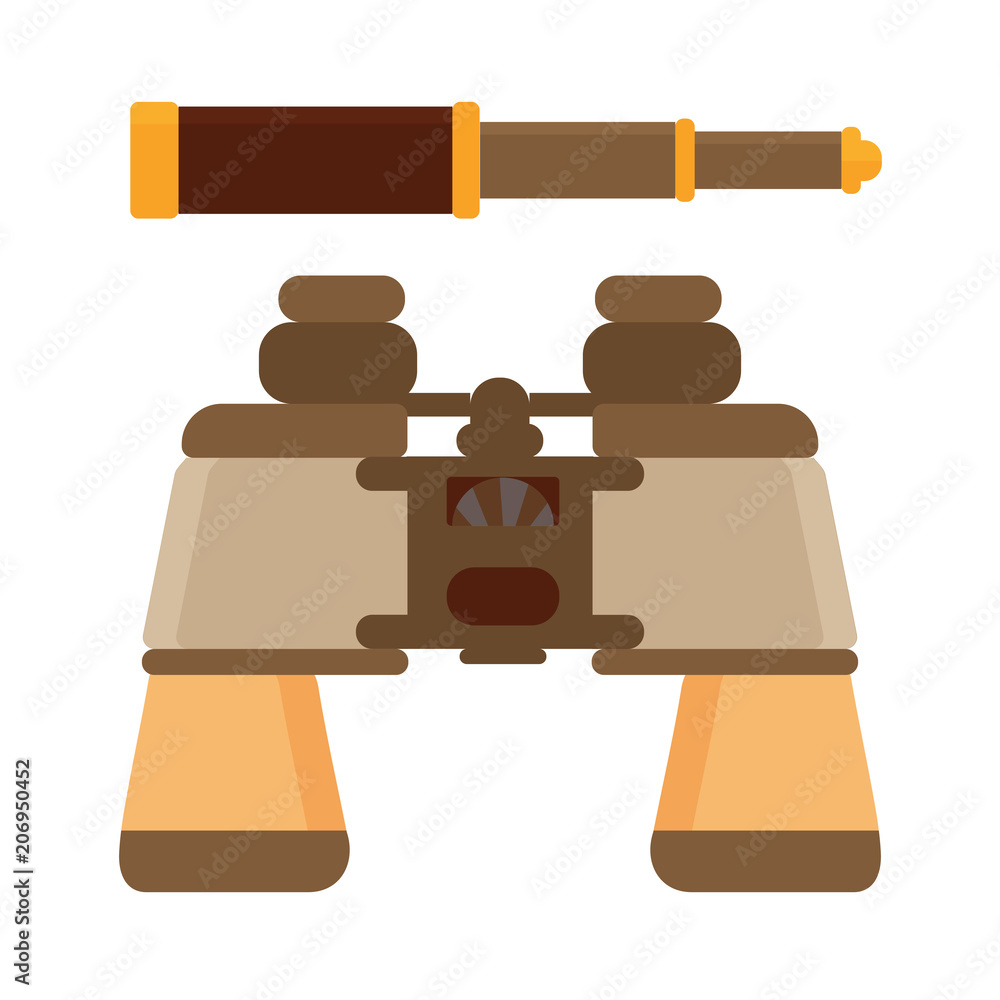 Binoculars Illustration