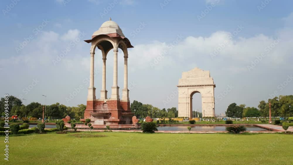 India, Delhi, New Delhi, India Gate, the 42 metre high India Gate is at ...