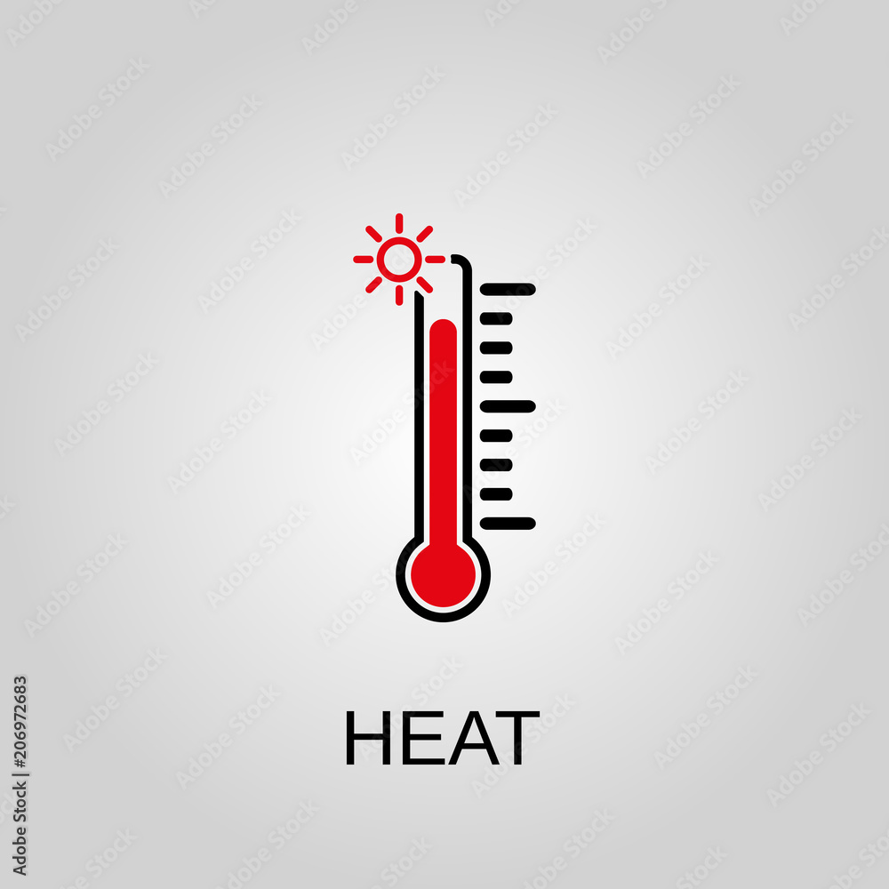 Heat icon. Heat symbol. Flat design. Stock - Vector illustration Stock ...